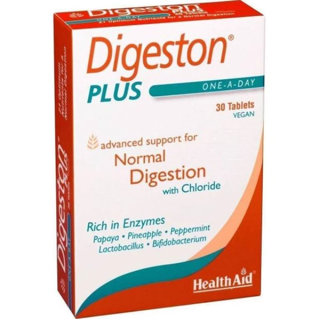 Health Aid Digeston Plus Ένζυμα με Προβιοτικά για Ομαλή Πέψη 30caps ...